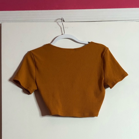 Zaful | Tops | Mustard Cropped Top | Poshmark